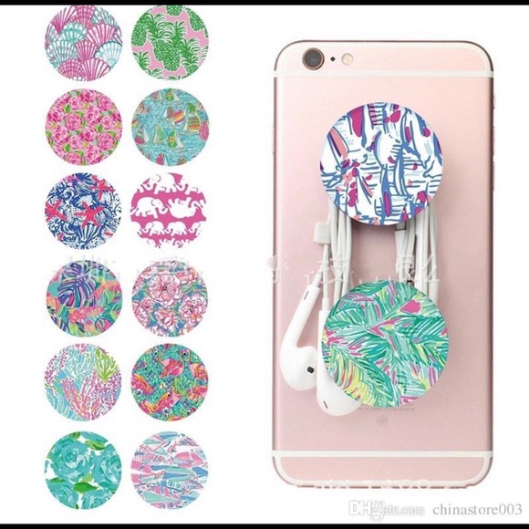 Lilly Pulitzer | Accessories | Lilly Pulitzer Pop Socket Flamingo ...